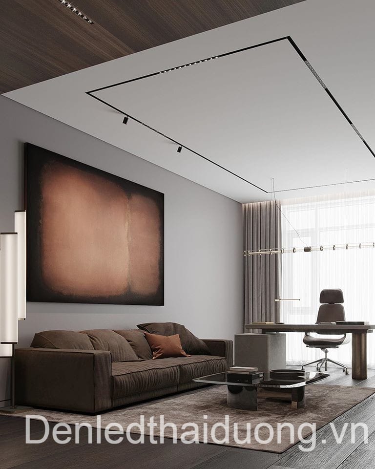 Đèn led hệ ray nam châm âm trần 2*12w chiếu điểm cao cấp Chip Led Osram ...